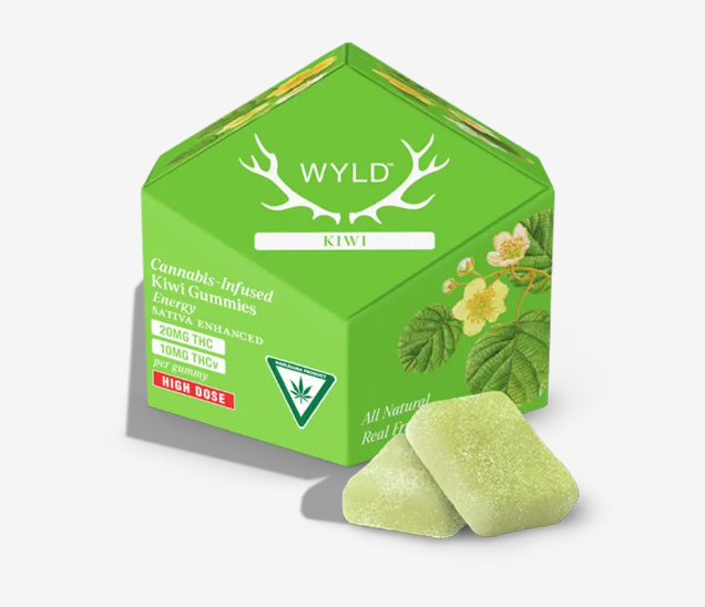 WYLD - WYLD - KIWI - 100MG THC 100MG THCV