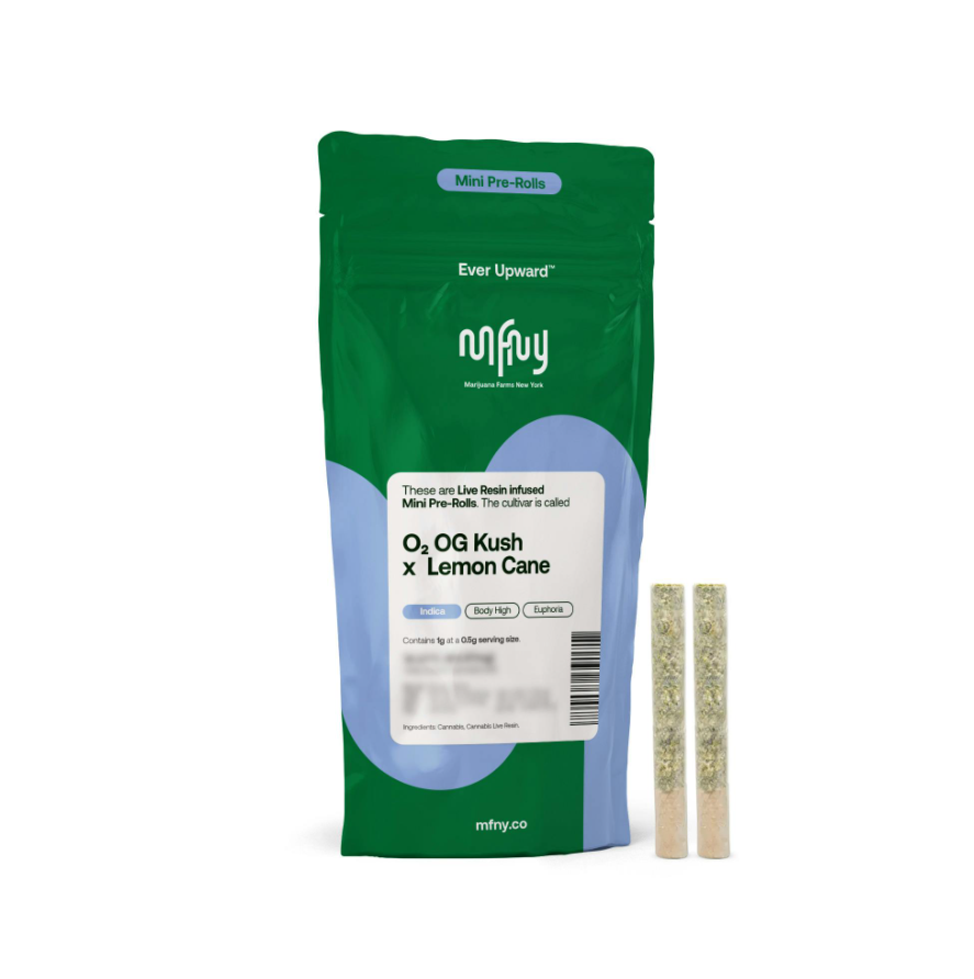MFNY - MFNY - O2 OG KUSH X LEMON CANE - RESIN INFUSED
