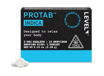 LEVEL - PROTAB - INDICA EXTRA STRENGTH THC TABLET - 5PK