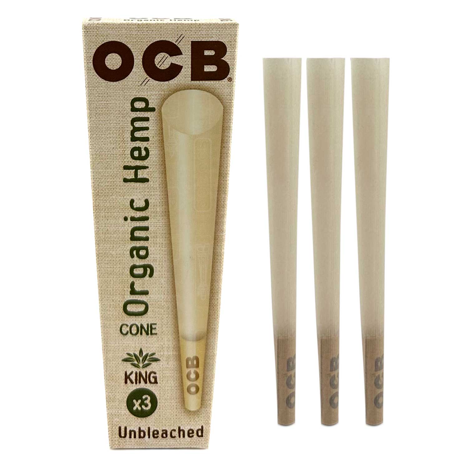 OCB - King Size Organic Hemp Cones | 3pk