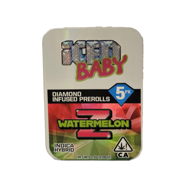 ICED - ICED | WATERMELON Z (I/H) | .5G X 5PK INFUSED PREROLLS