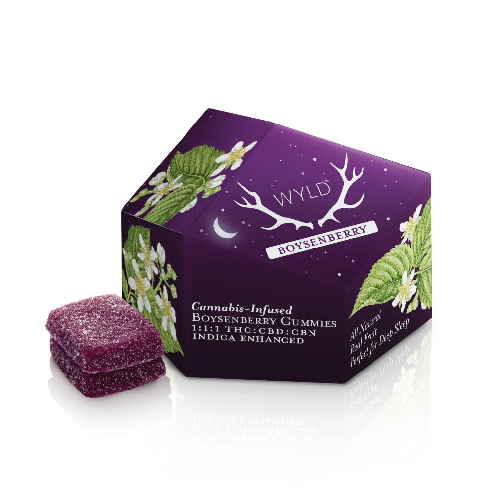 WYLD - WYLD | BOYSENBERRY 1:1:1 CBD + CBN | 10PK GUMMIES