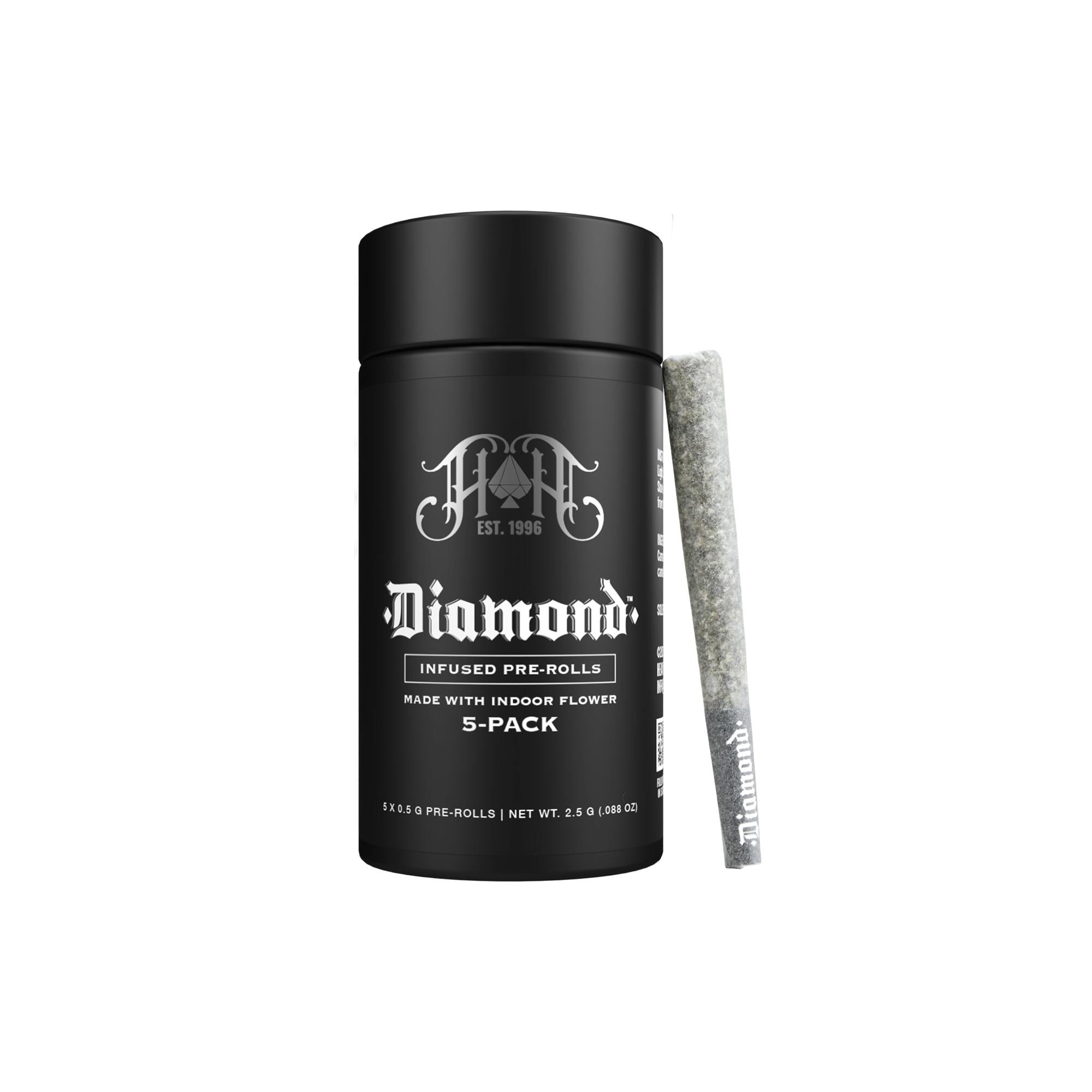 Shop Heavy Hitters Diamond Infused Preroll - Tropicana Cookies - 0.5 g ...