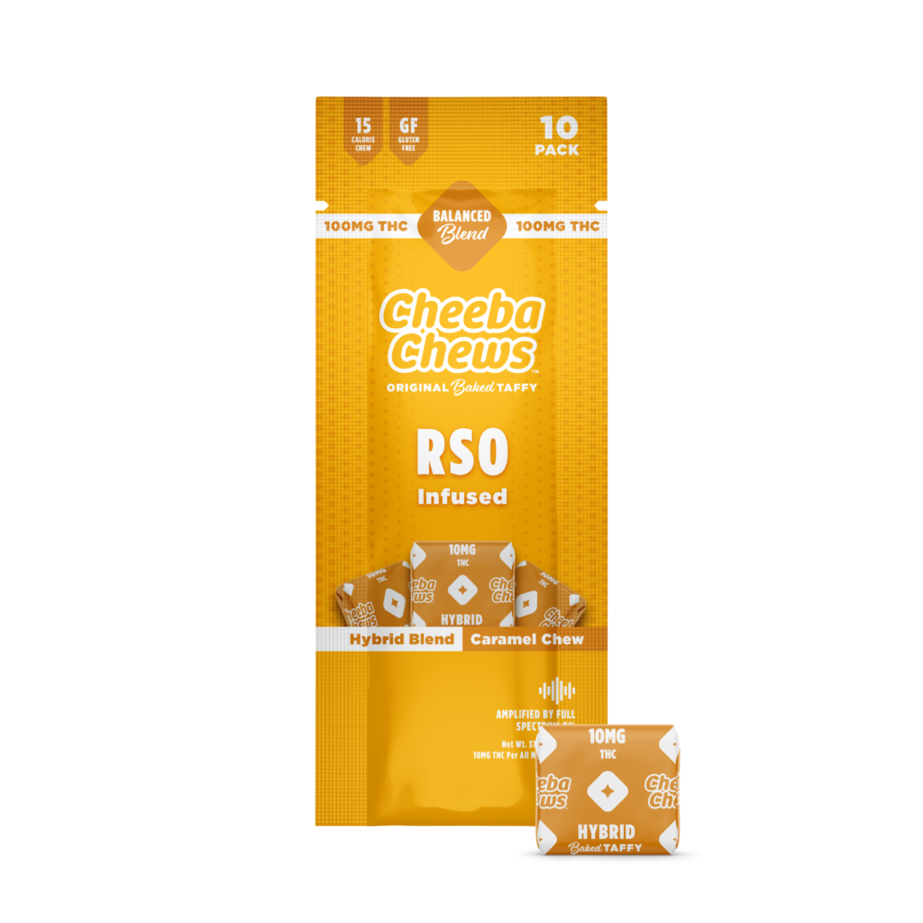 CHEEBA CHEWS - (RSO) CARAMEL TAFFY 10PK (100MG)