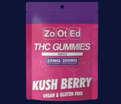 ZOOTED - Zooted Kush Berry Gummies - 200mg - 8pk