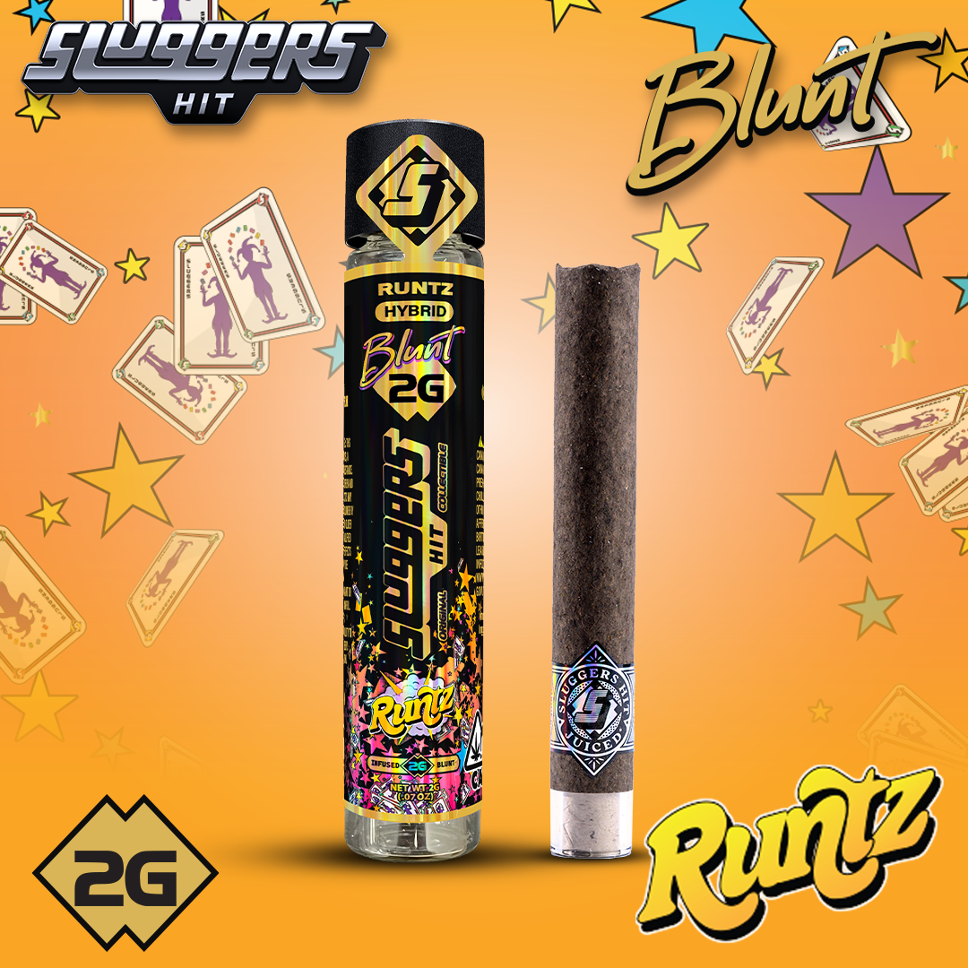 SLUGGERS - RUNTZ DIAMOND & HASH INFUSED BLUNT - 2 GRAMS