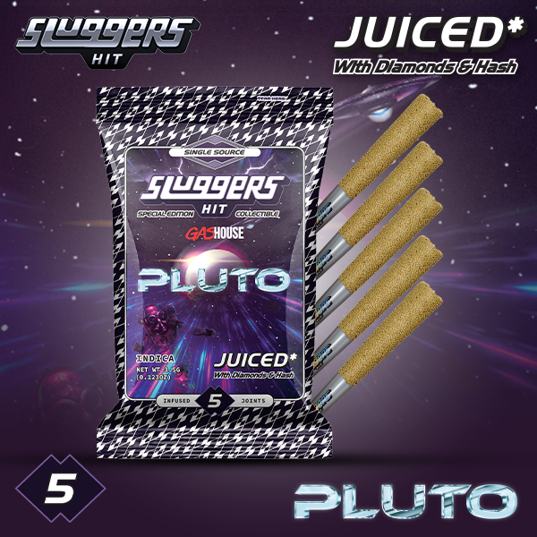 SLUGGERS - PLUTO DIAMOND & HASH INFUSED PREROLL - 5 PACK