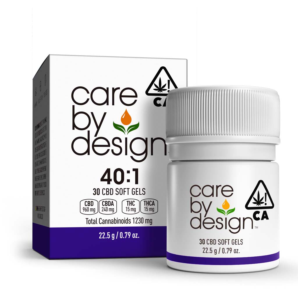 CARE BY DESIGN - 40:1 CBD SOFT GELS - 30 PACK