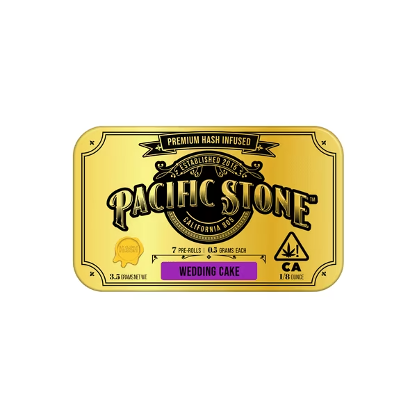PACIFIC STONE - WEDDING CAKE HASH INFUSED PREROLL - 7 PACK