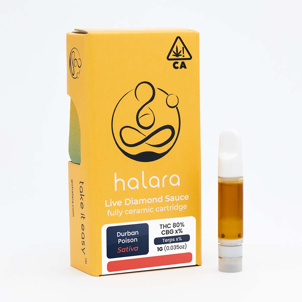 HALARA - DURBAN POISON LIVE DIAMOND SAUCE CARTRIDGE - GRAM