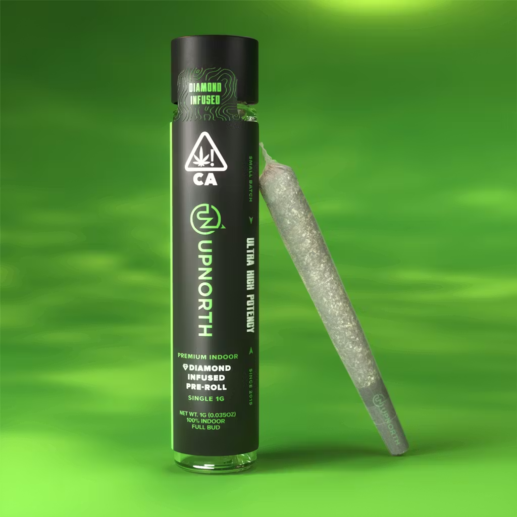 UPNORTH - PURPLE KUSH DIAMOND INFUSED PREROLL - SINGLE