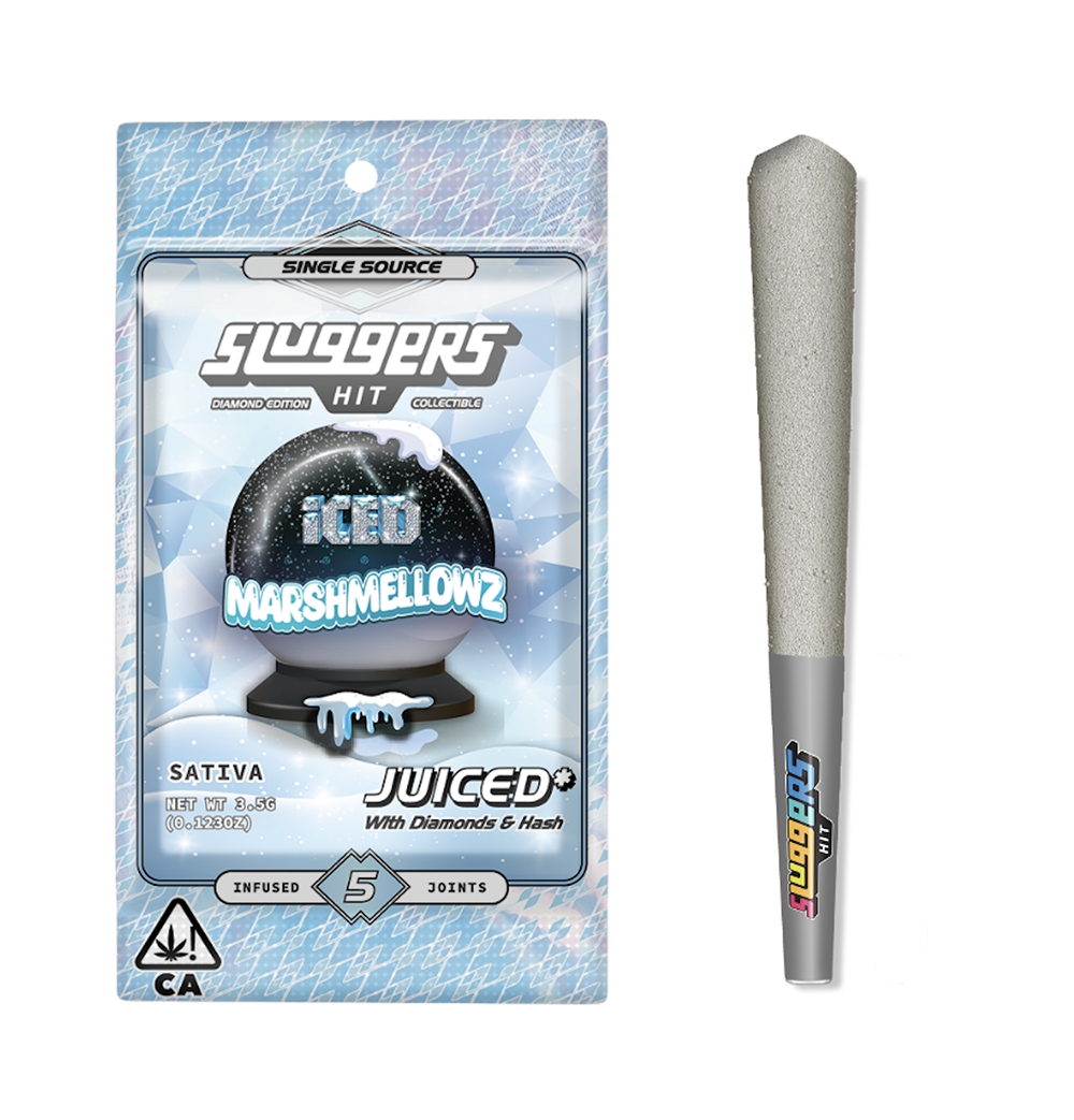 SLUGGERS - MARSHMELLOWZ DIAMOND & HASH INFUSED PREROLL - 5 PACK