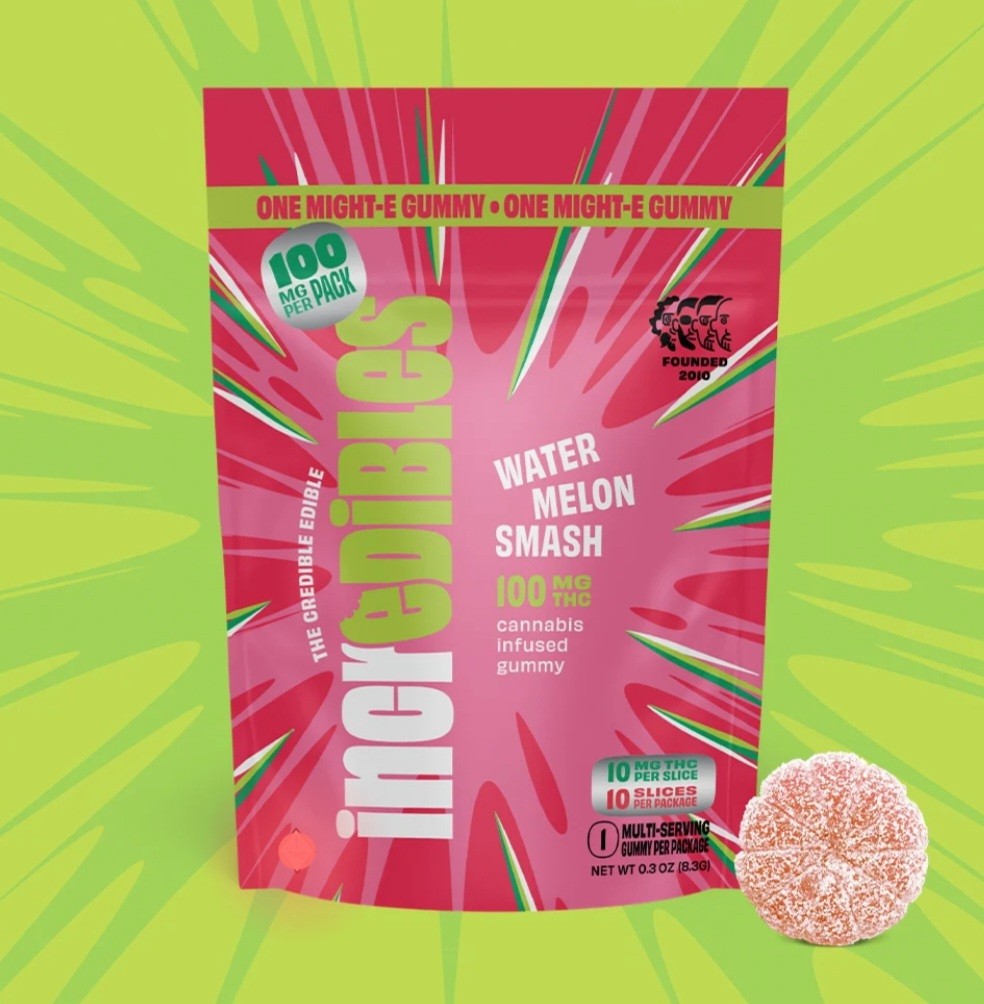 Incredibles Gummy Watermelon Smash Single 100mg 10pc – Premium Cannabis ...
