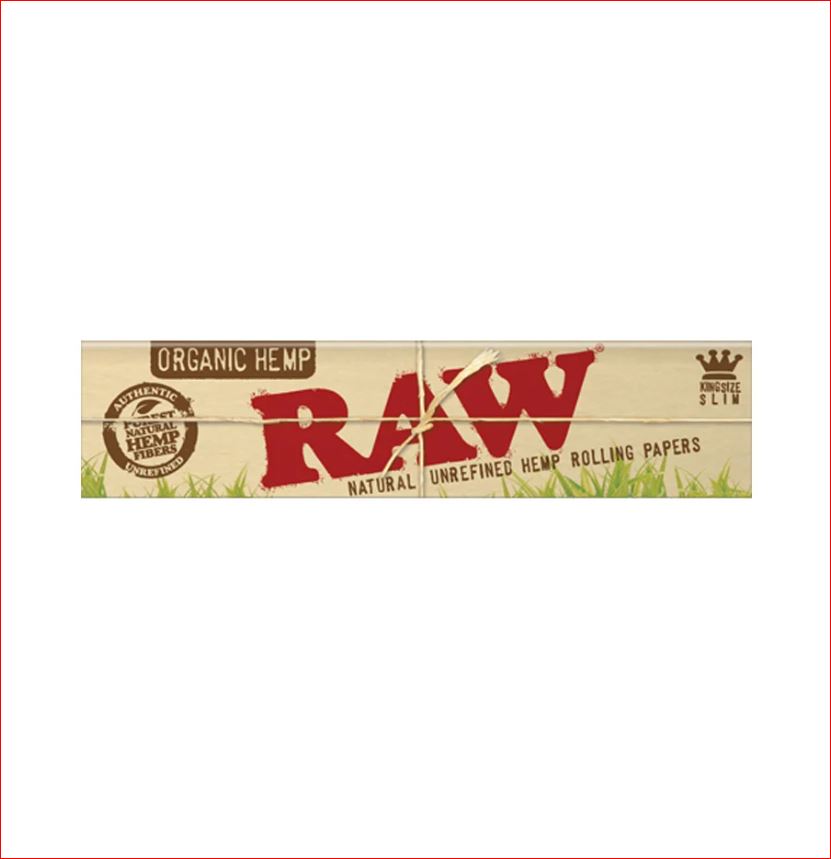 Raw Organic Hemp King Size Slim Rolling Papers 32pk – Premium Cannabis ...