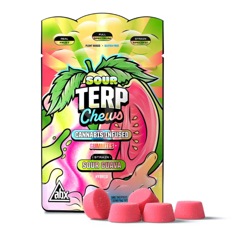 ABX - SOUR GUAVA TERP CHEWS 100MG