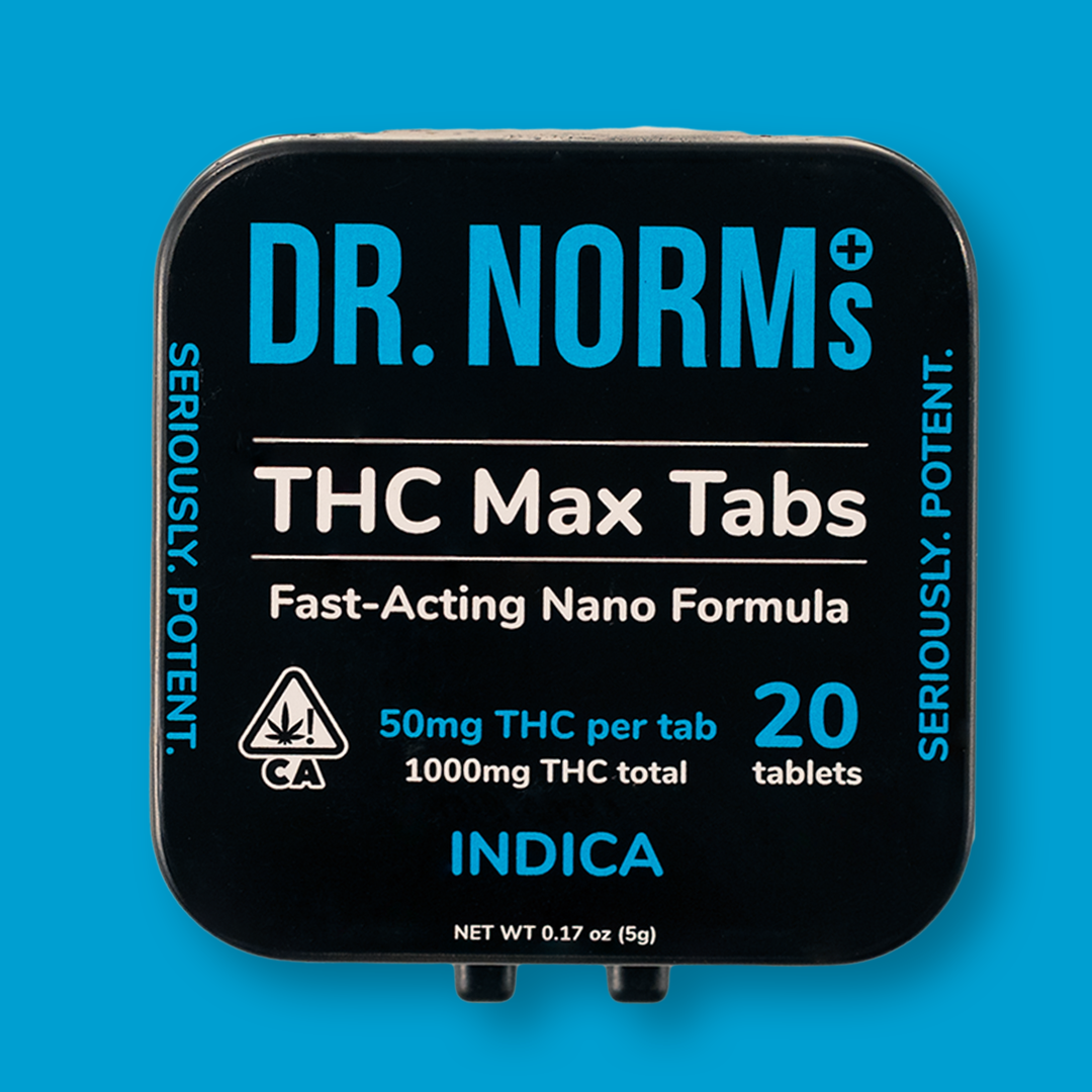 DR NORMS - DR NORMS INDICA THC MAX TABS 50MG 20TABS - 1000 mg