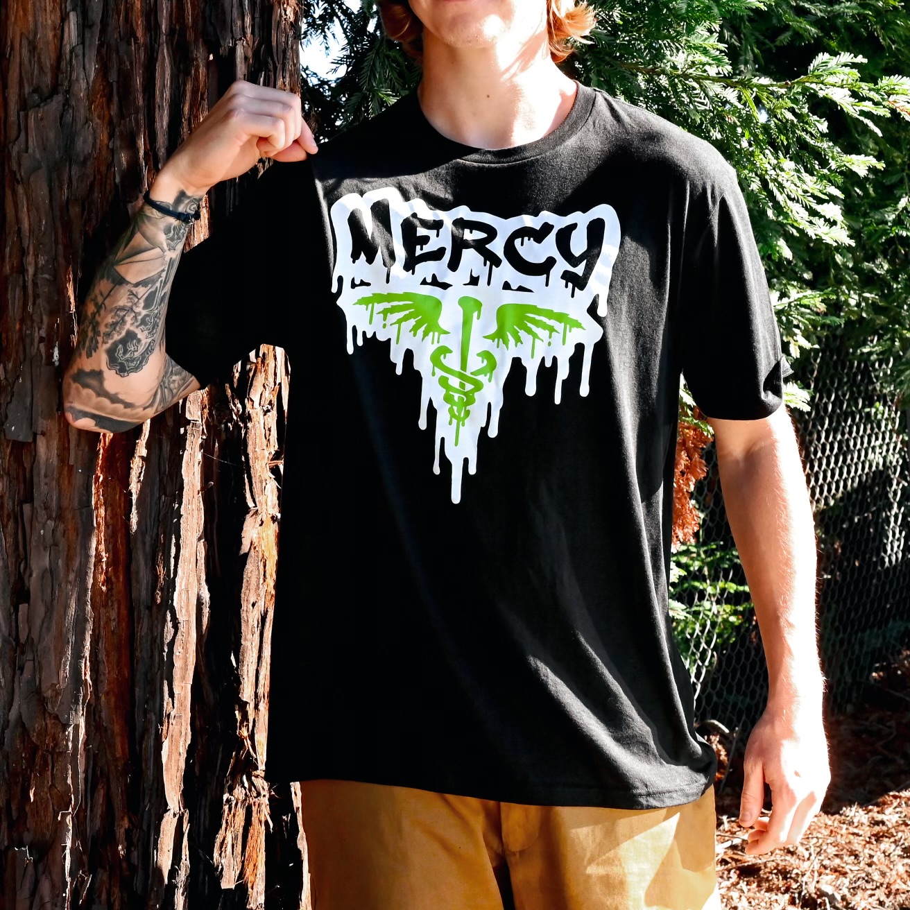 MERCY MERCH - BLACK DRIP TSHIRT - 3XL
