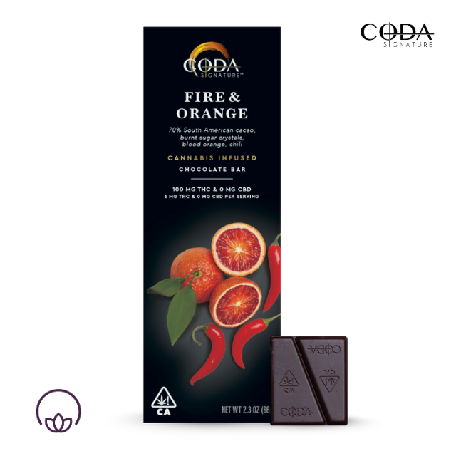 CODA SIGNATURE - FIRE & ORANGE CHOCOLATE BAR