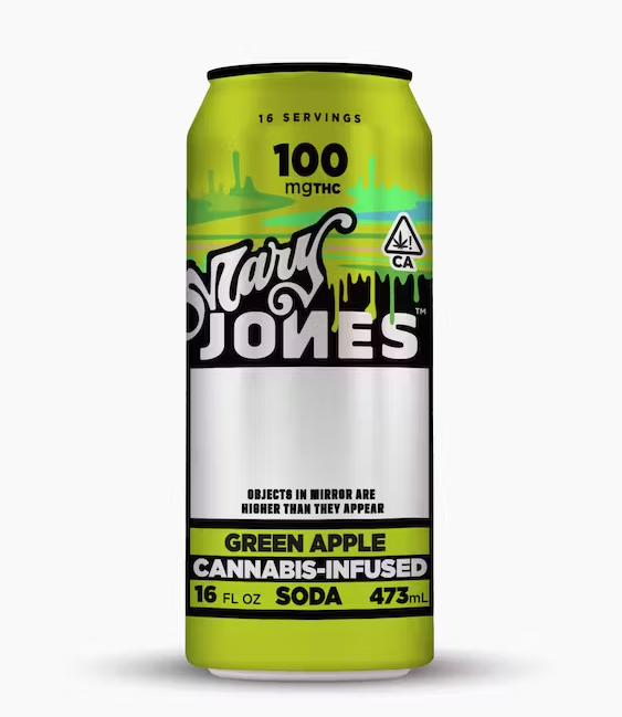 MARY JONES - GREEN APPLE CANNABIS INFUSED SODA 100MG
