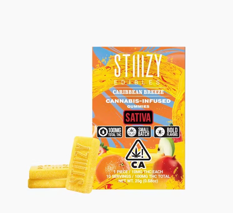 STIIIZY - CARIBBEAN BREEZE GUMMIES 10 PACK 100MG