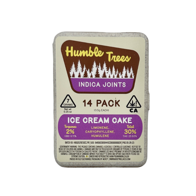 HUMBLE TREES - ICE CREAM CAKE PREROLLS 7G 14/PK