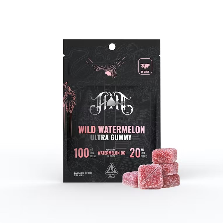 HEAVY HITTERS - WILD WATERMELON GUMMIES 5 PACK 100MG