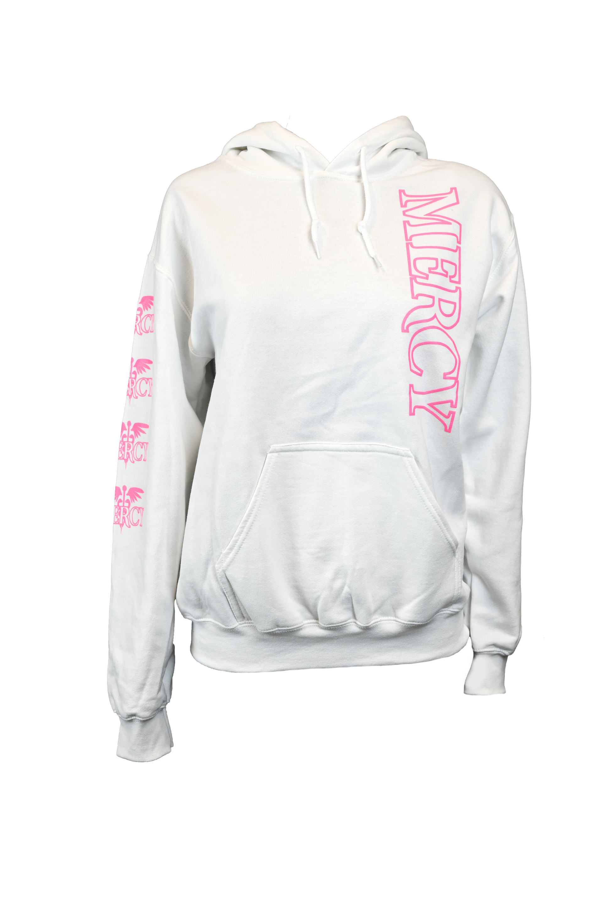MERCY WELLNESS - LARGE WHITE/PINK SWEATSHIRT