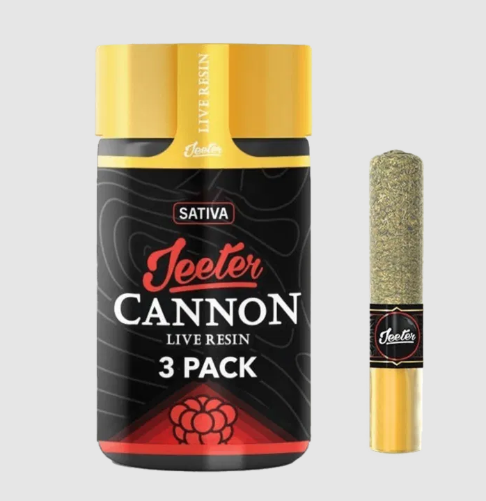 JEETER - SHINING SILVER HAZE LIVE RESIN CANNONS 3/PK 1.5G