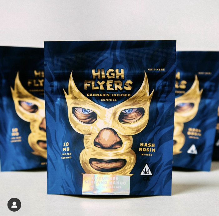 REAL DEAL RESIN - HIGH FLYERS CUCUMBER SERRANO HASH ROSIN GUMMIES 100MG