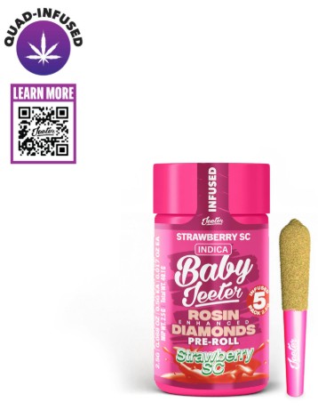 JEETER - STRAWBERRY SHORTCAKE BABY QUAD-INFUSED PREROLLS 5 PACK 2.5G