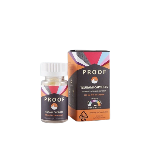 PROOF - THC TSUNAMI CAPSULE 1000MG 10 PACK