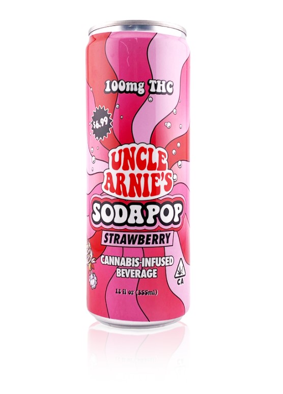 UNCLE ARNIE'S - STRAWBERRY SODA POP 100MG