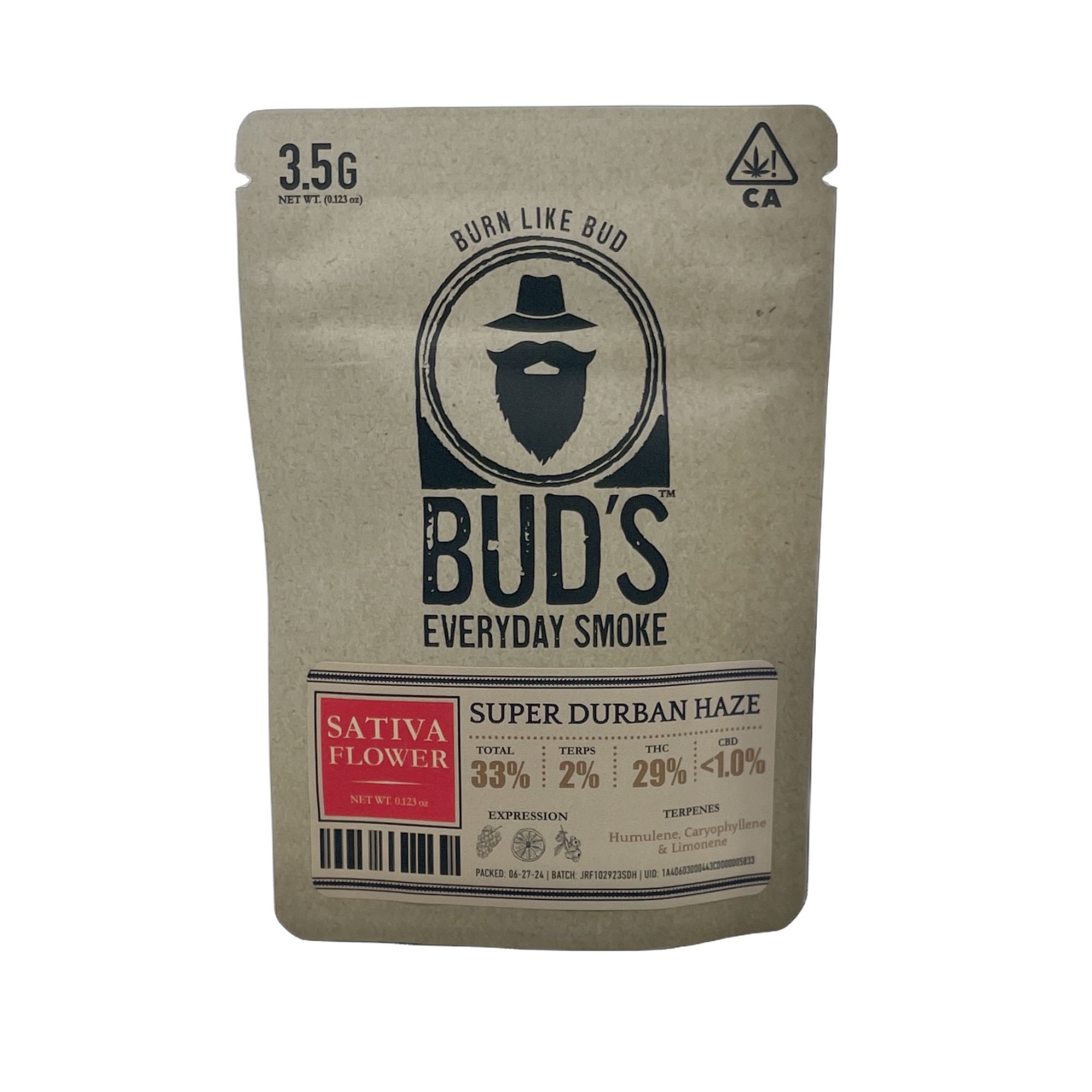 BUD'S EVERYDAY - SUPER DURBAN HAZE EIGHTH