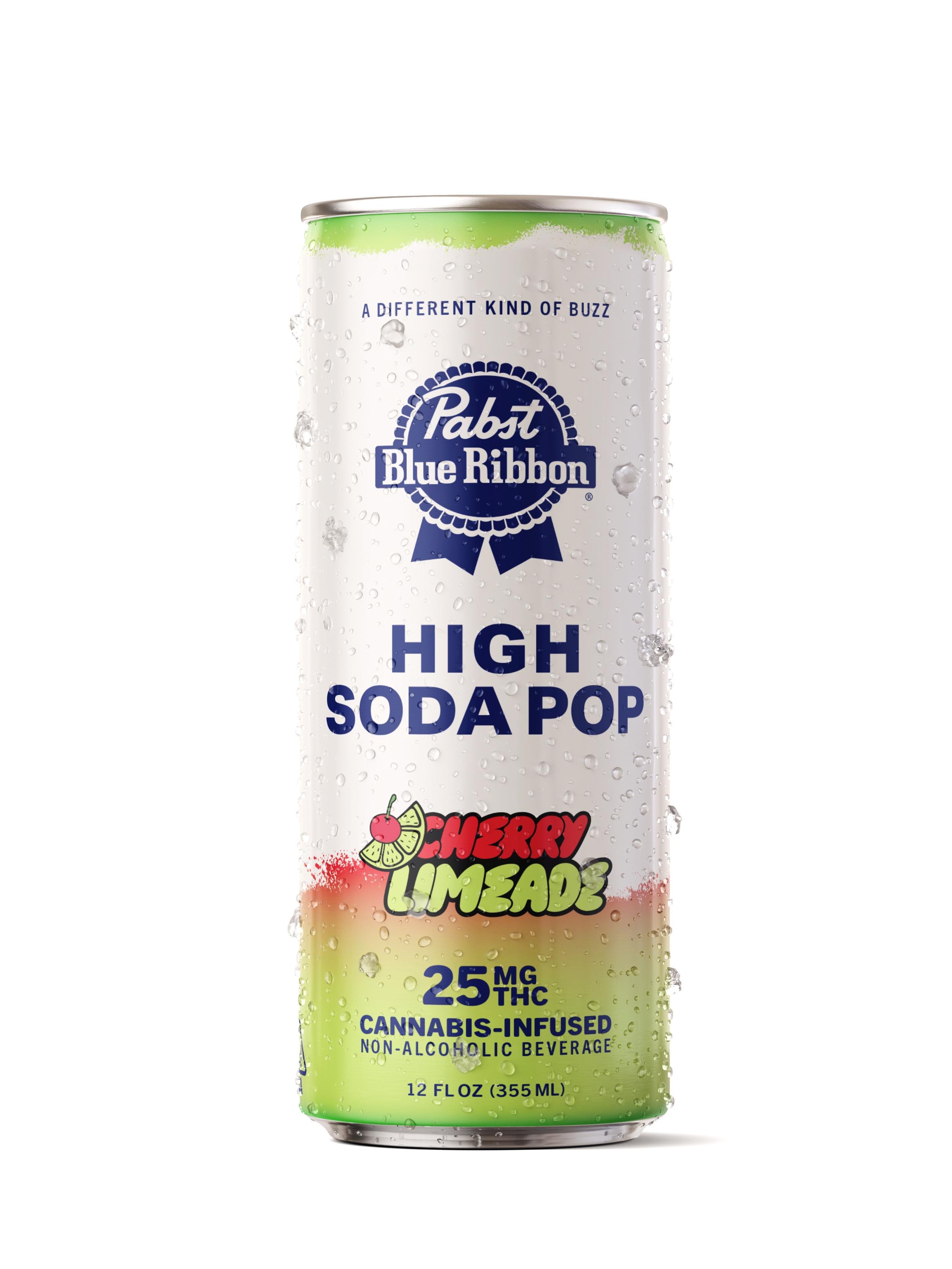 PABST BLUE RIBBON - CHERRY LIMEADE HIGH SODA POP 25MG