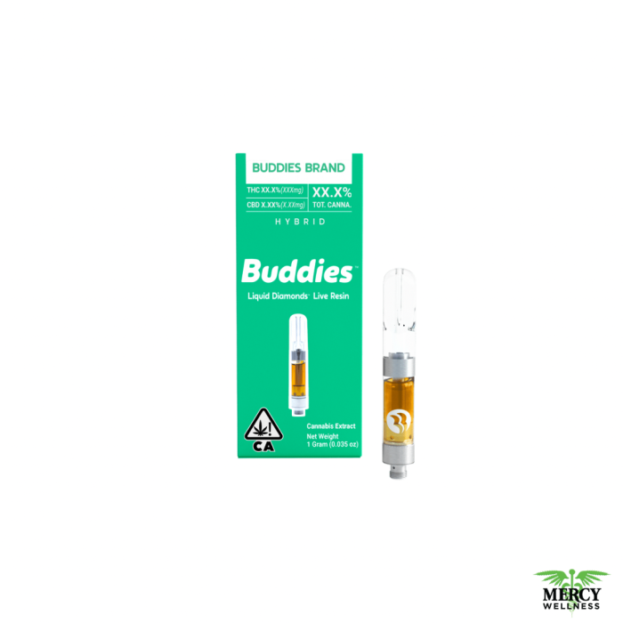BUDDIES - MOONSTONE LIQUID DIAMOND CART 1G