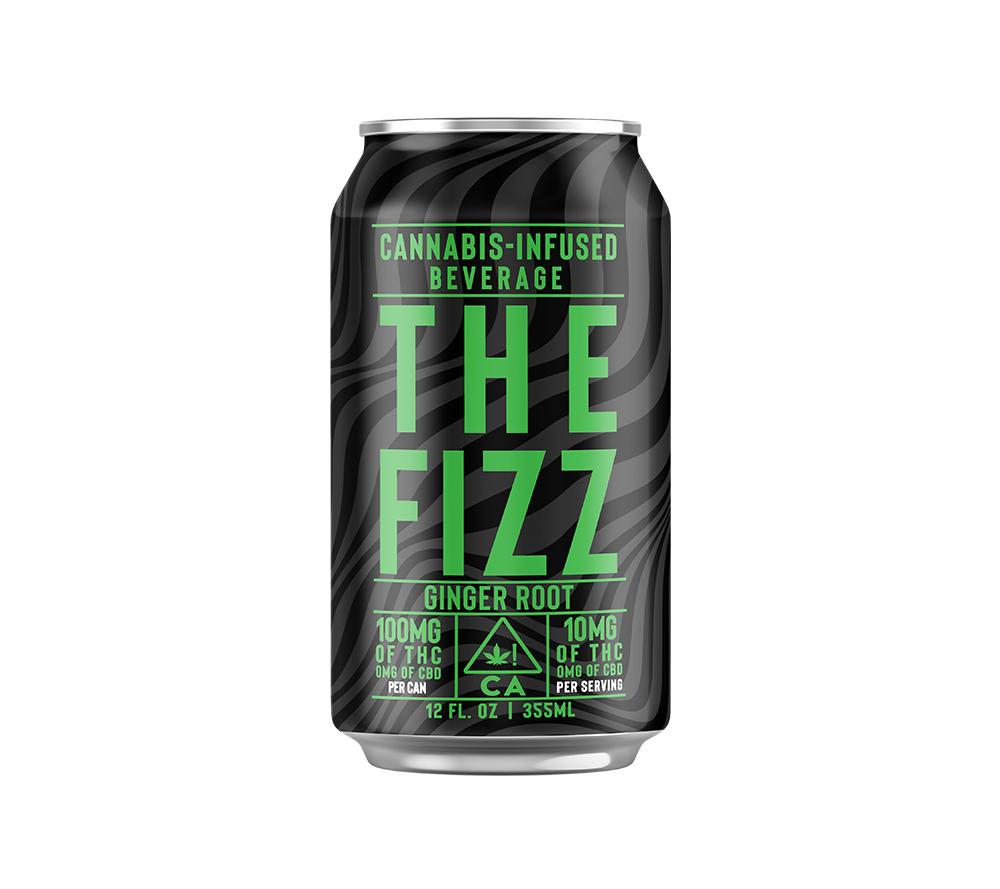 THE FIZZ - GINGER FIZZ SPARKLING WATER 100MG