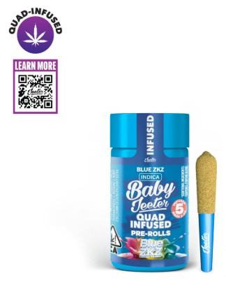 JEETER - BLUE ZKZ BABY QUAD-INFUSED PREROLLS 5 PACK 2.5G
