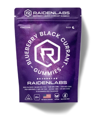 Nighttime Blueberry Black Currant Gummies 24mg - Raiden Labs Online ...