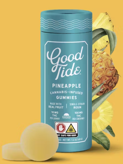 GOOD TIDE - Pineapple Rosin Infused Gummies 10pk 100mg | The Jersey ...