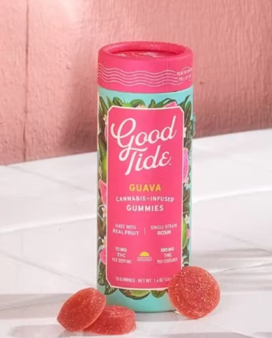 GOOD TIDE - Guava Rosin Infused Gummies 10pk 100mg | The Jersey Joint ...