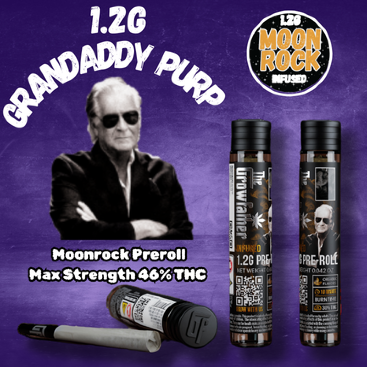 THE GROW FATHER - GRANDDADDY PURP BERRY MOONROCK INFUSED PR (I) - 1.2 g