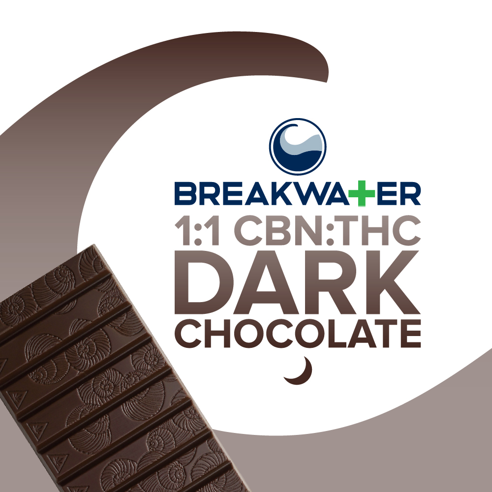 BREAKWATER - DARK CHOCOLATE 1:1 (I) - 100 mg - 10 Pack