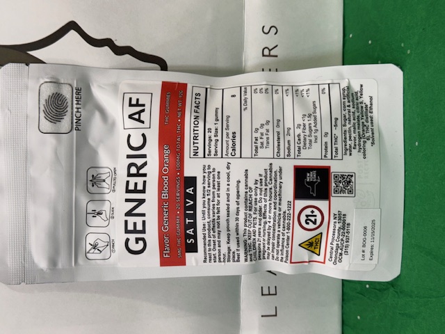 GENERIC AF - Generic AF | Blood Orange | Gummies | 100MG