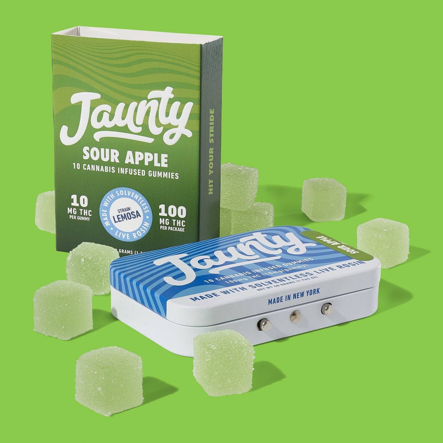 JAUNTY - Gummies | Sour Apple | 100mg