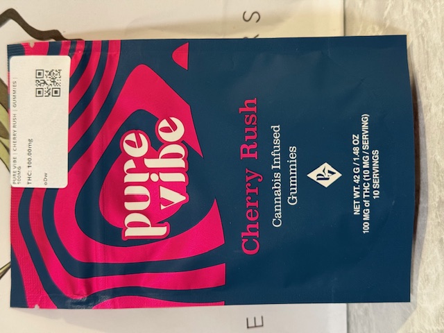 PURE VIBE - Pure Vibe | Cherry Rush | Gummies | 100mg