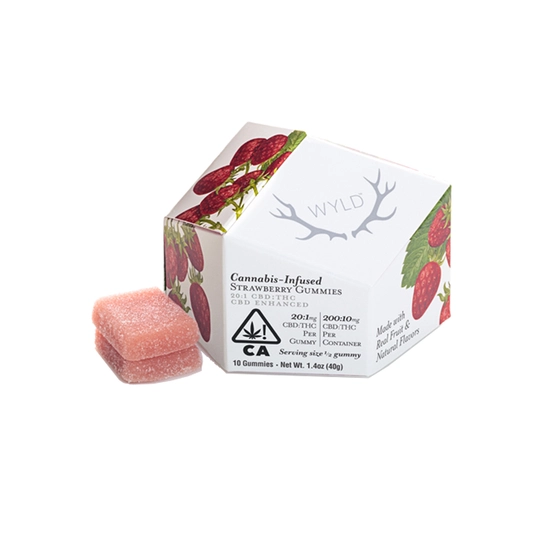 WYLD - Cbd Gummies | Strawberry | 20:1 Cbd:thc