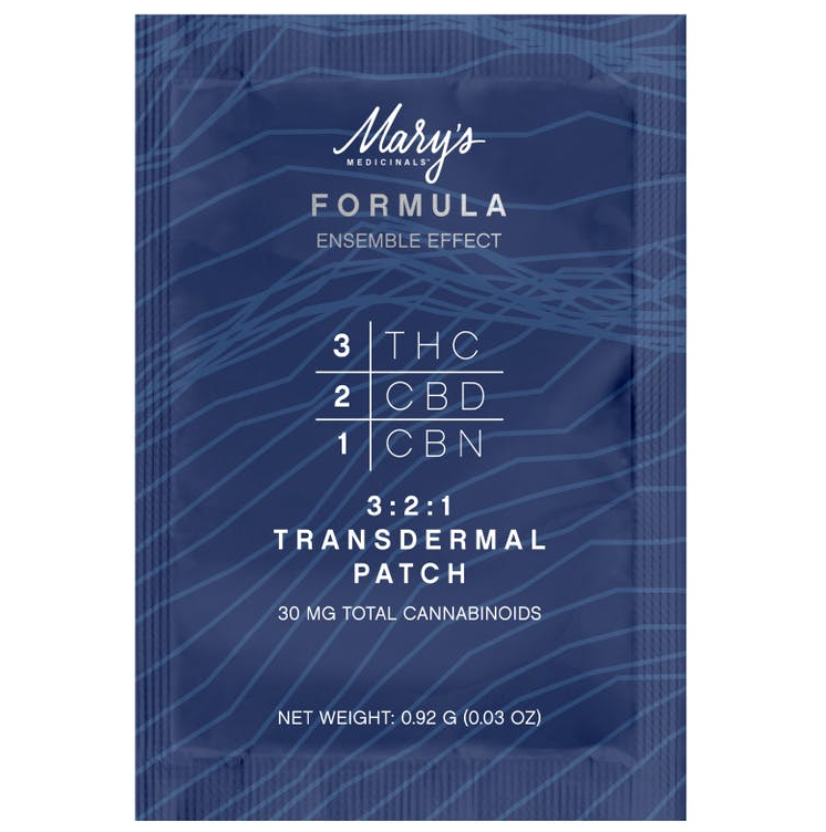 NUG VALLEJO CANNABIS DISPENSARY | 3:2:1 FORMULA THC:CBD:CBN TRANSDERMAL PATCH