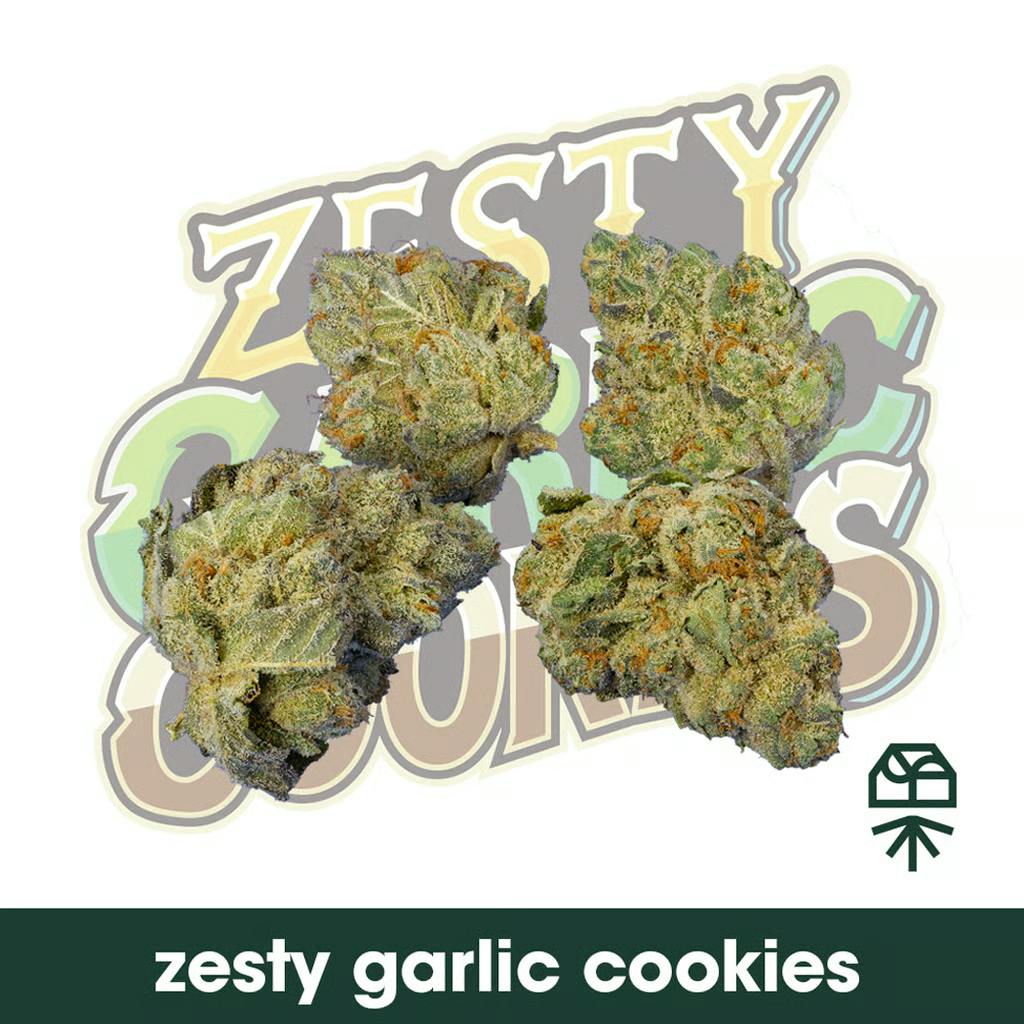 ZESTY GARLIC COOKIES - FLOWER - 14G – Premium Cannabis Products Near Me
