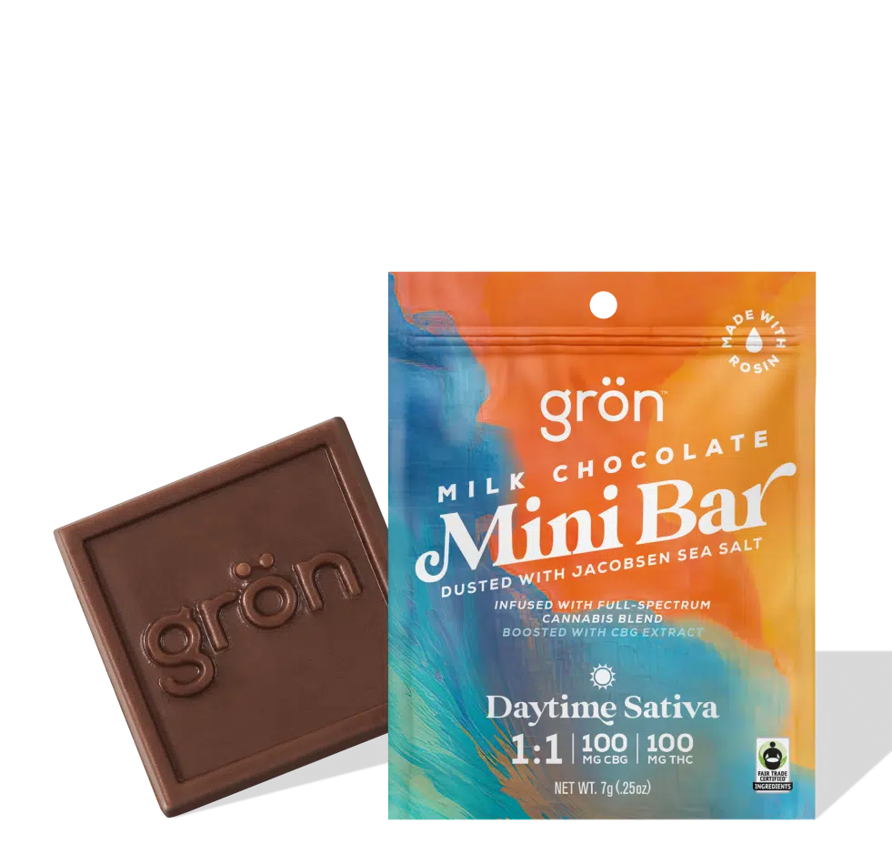Daytime Milk Chocolate Bar 1:1 CBG:THC - 1pk - 100mg – Premium Cannabis ...
