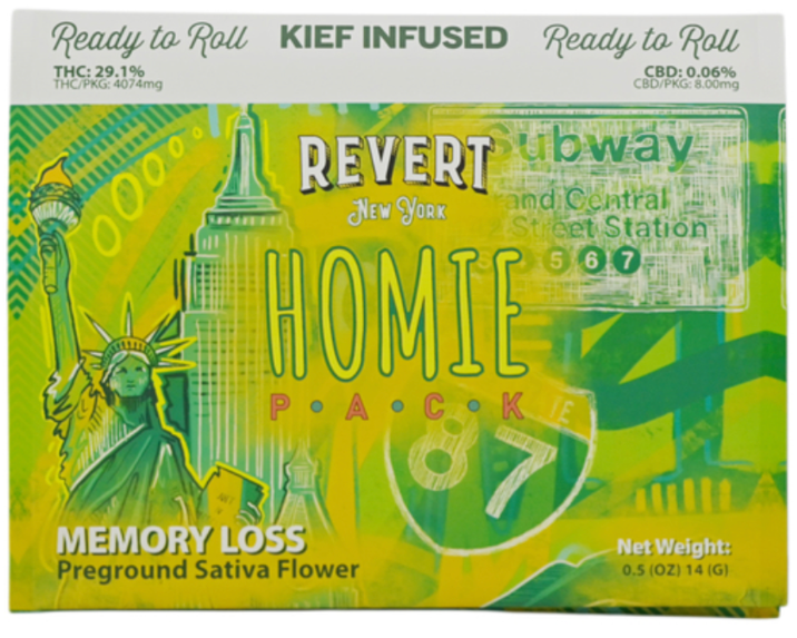 Memory Loss Homie Pack | 14g | Kief Infused Ground Flower - 14 g ...